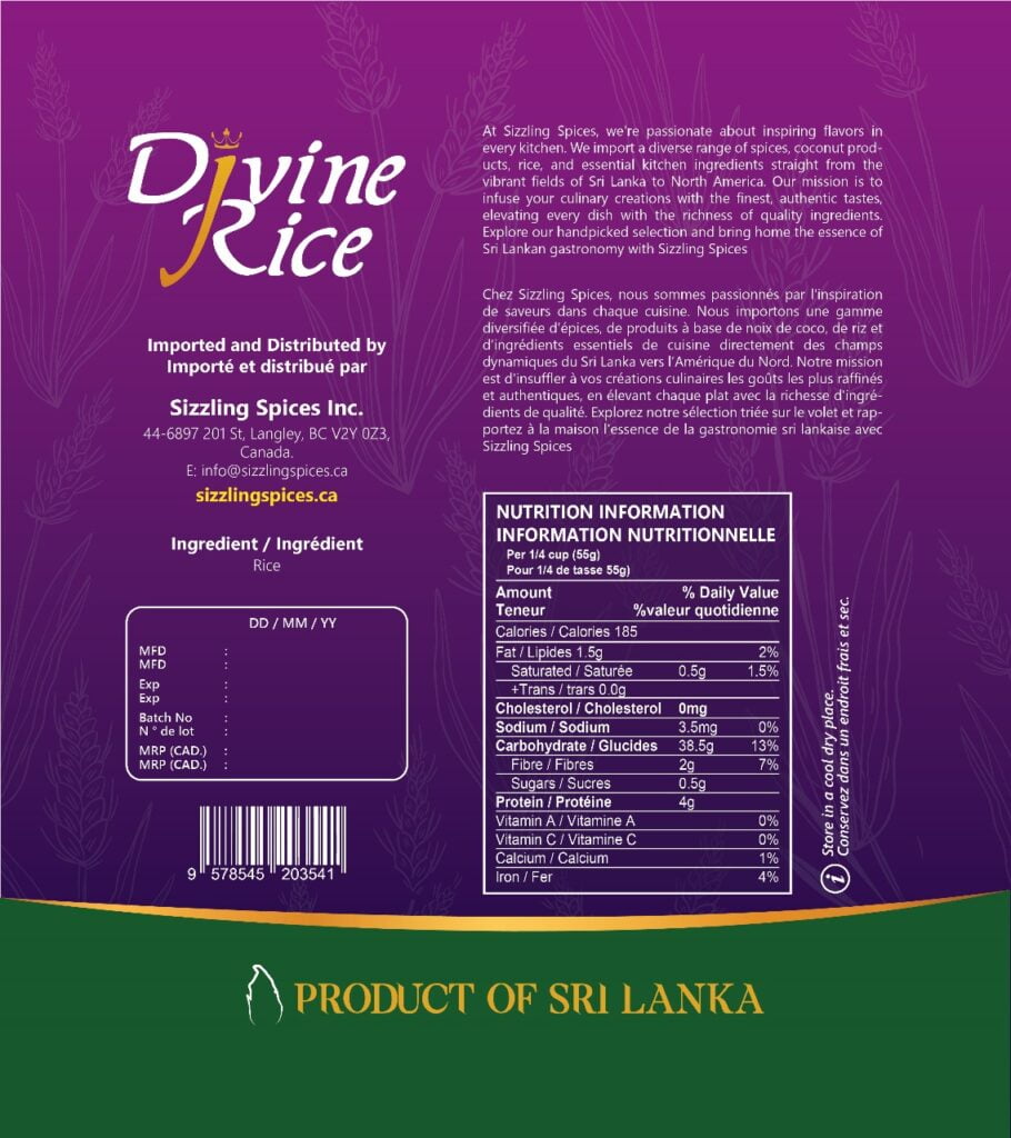 Muthu Samba Divine Rice - Sizzling Spices Inc.